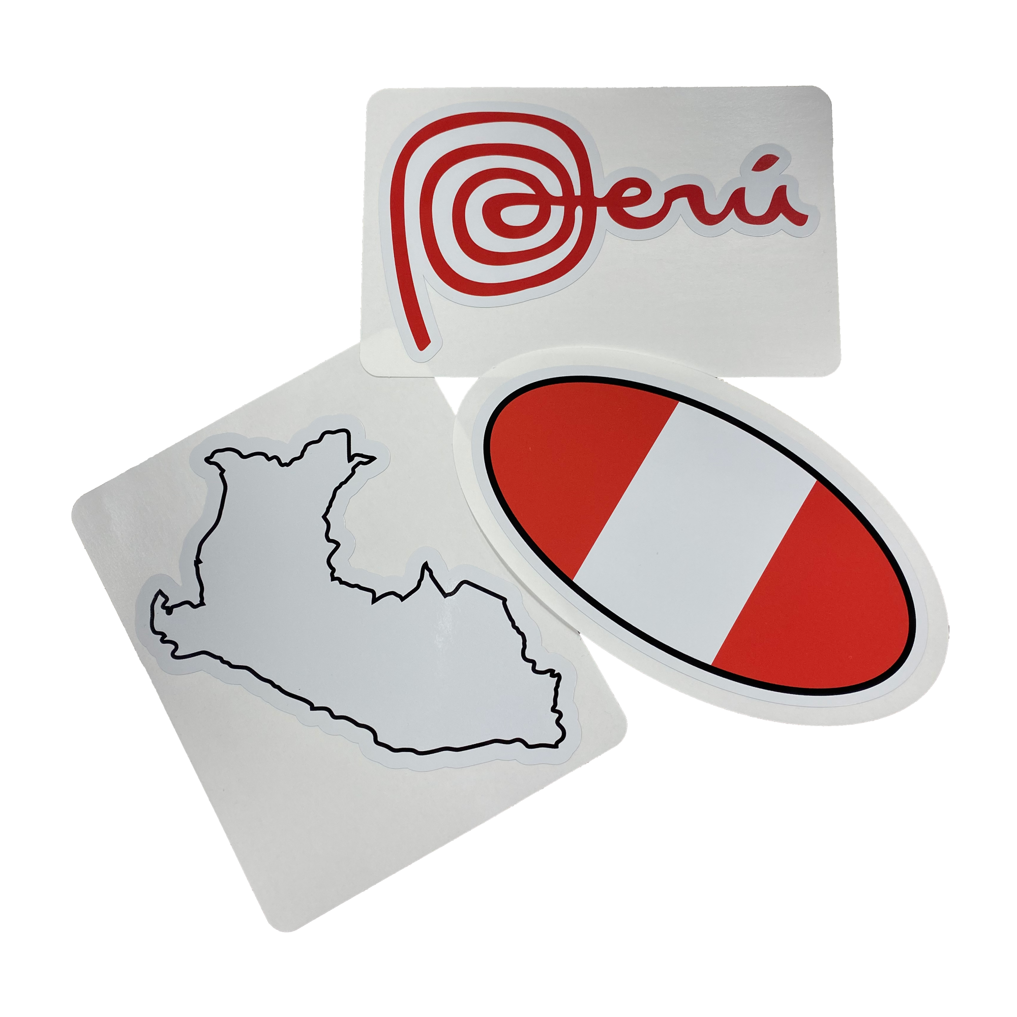Peru Stickers for Cars 3 Pack | Marca Peru, Flag, Map | PeruCoUSA
